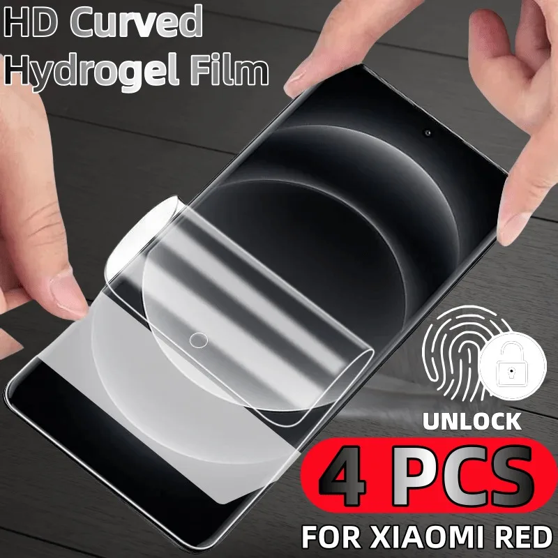 4Pcs Hydrogel Film Screen Protectors For Redmi Note 14 13 Pro Plus 13 ...