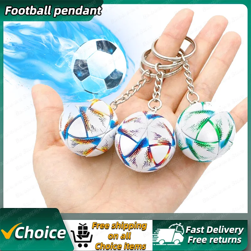 10Pcs-European-Football-Imitation-Leather-Souvenir-Keychain-Match-Ball ...