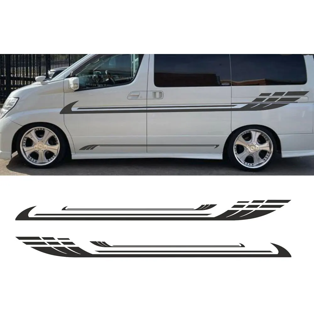 for-NISSAN-ELGRAND-MPV-Camper-Side-Stripes-Decals-Stickers-Van-Graphics ...