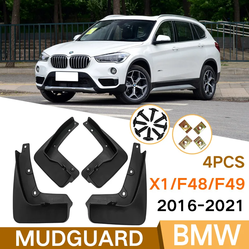 4pcs-Mud-flaps-Mudguards-fender-For-BMW-X1-F48-2016-2017-2018-2019-2020 ...