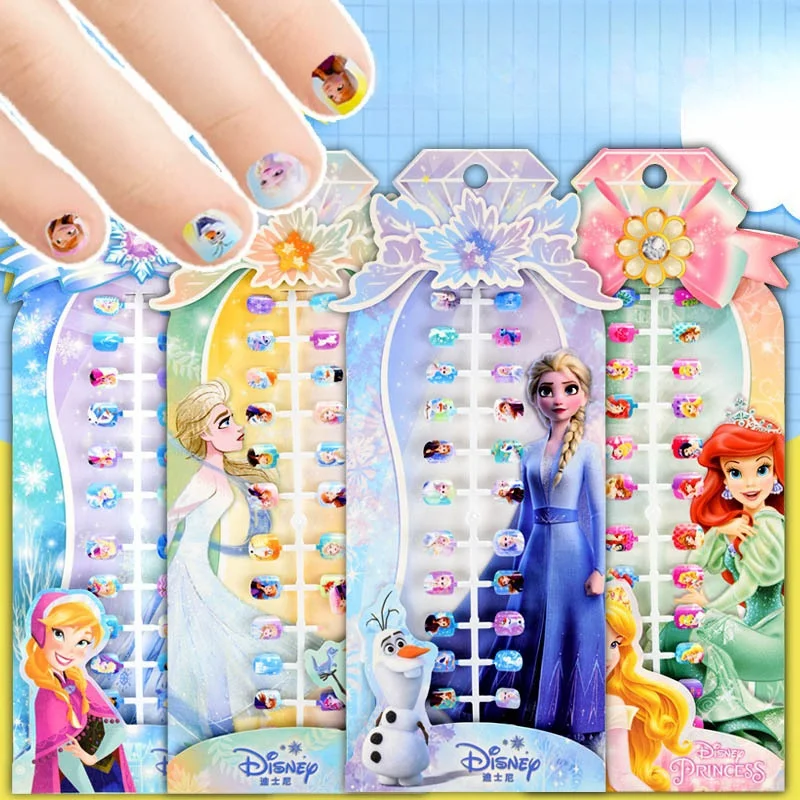 Princess Cartoon 3D Nail Stickers Press on Nails Mickey Mouse Duck ...