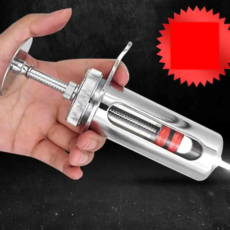 Veterinary-Metal-Syringe-Stainless-Steel-Pig-Vaccine-Syringe-Large ...