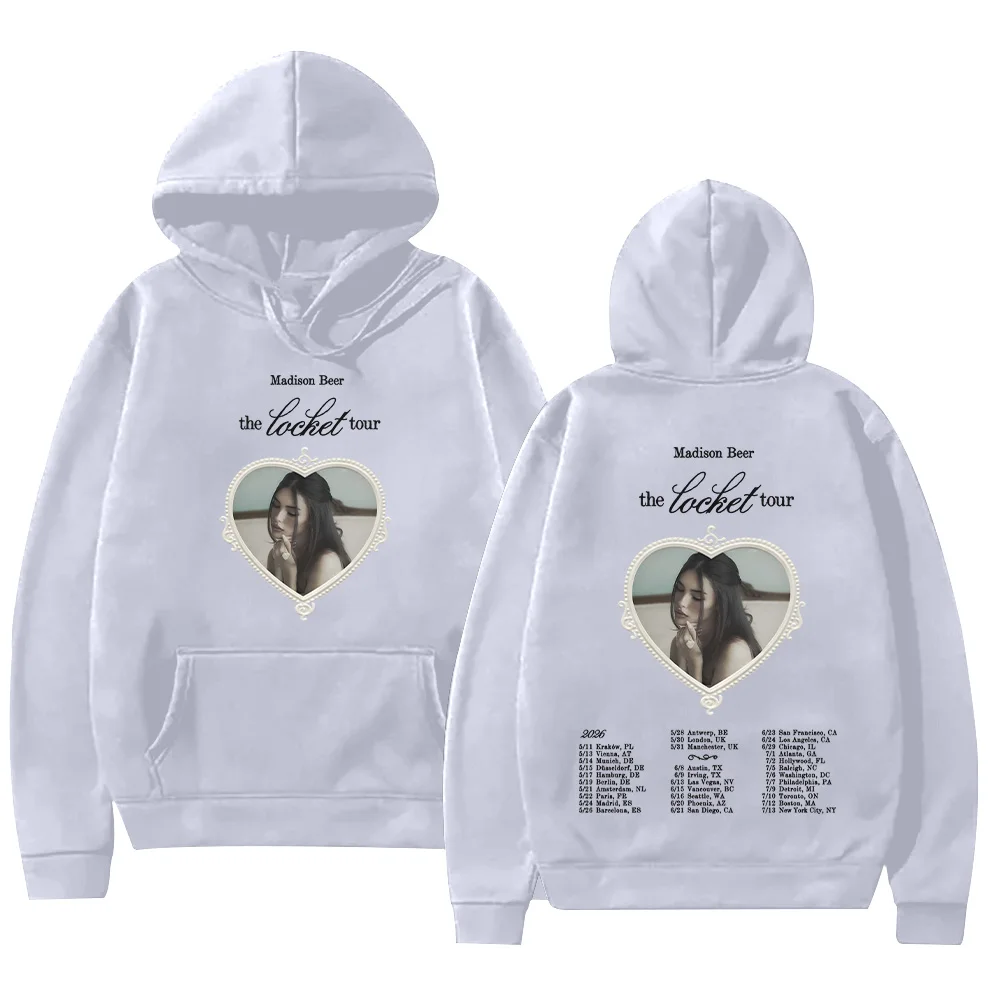 Madison Beer The Locket Tour 2026 Hoodies Graphic Oversized Street ...