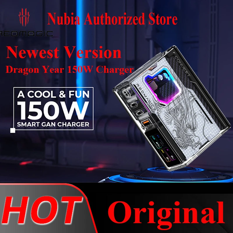Original-Nubia-Redmagic-150W-GaN-Quick-Charger-EU-Plug-Dragon-Year-Fast ...