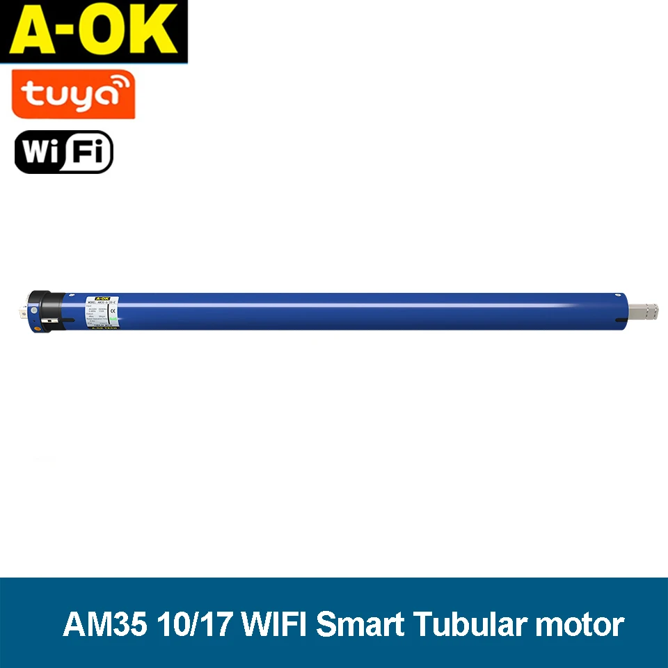Motor Tubular enrollable AM35 10/17 230V/120V, WIFI inteligente, Tuya ...