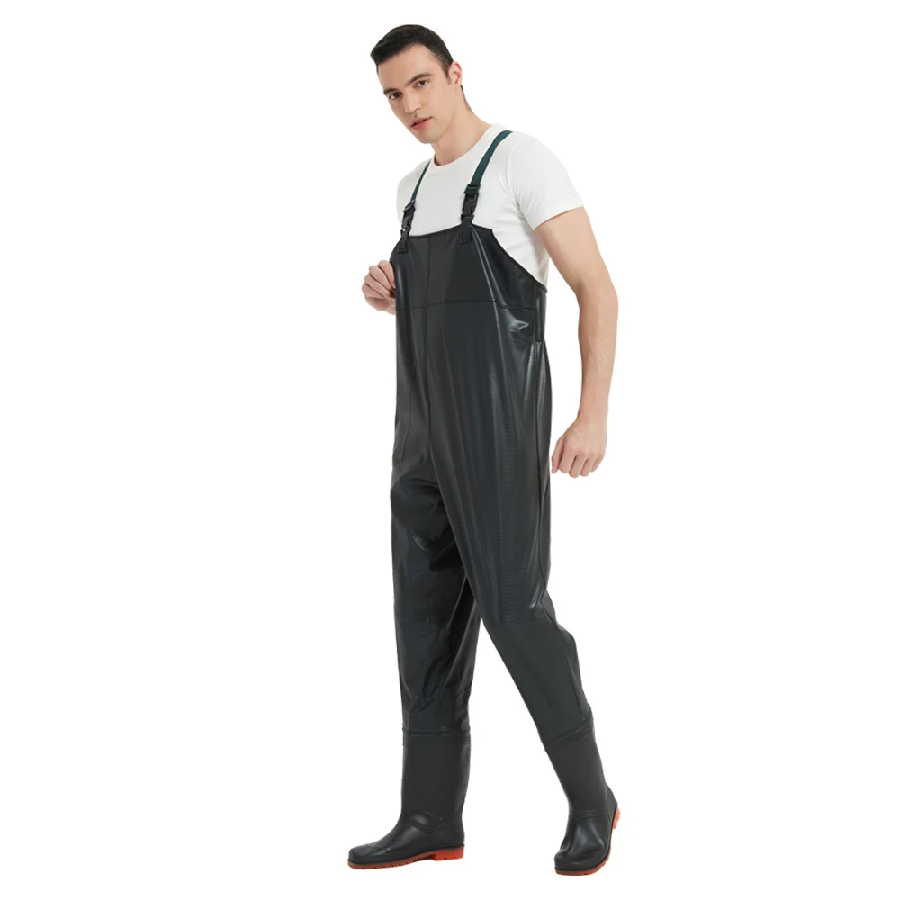 PVC-Anti-slip-Fishing-Waders-Waterproof-Hunting-Chest-Wader-with-Boot ...
