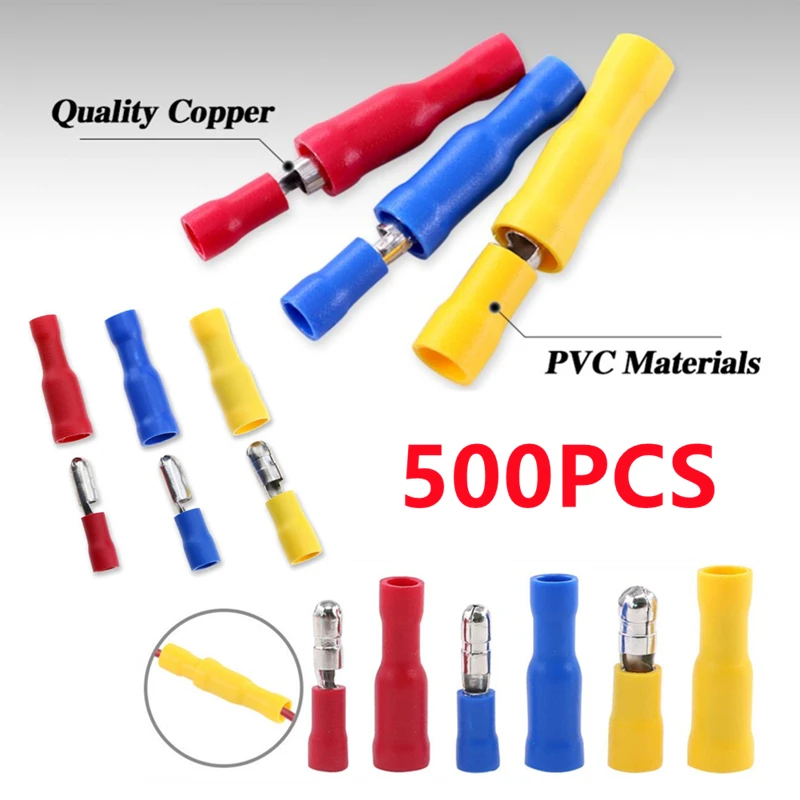 Assorted-Feminino-e-Masculino-Bala-Butt-Connector-Isolados-Crimp ...