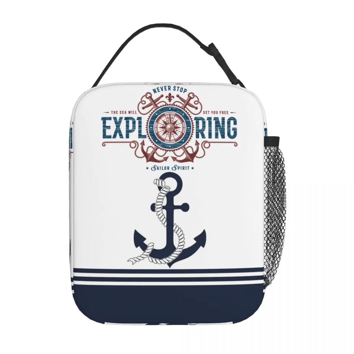 Marine-Sailor-Sea-Exploring-Anchor-Thermal-Insulated-Lunch-Bags-Compass ...