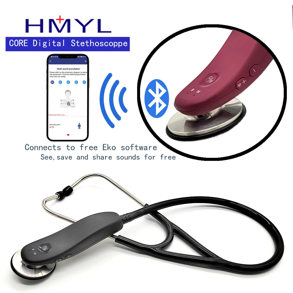 Electronic-Medical-Bluetooth-Digital-Stethoscope-For-Cardiology-Experts ...