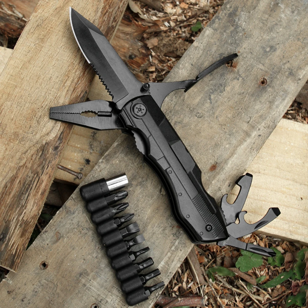 Steel-Multitool-Folding-Knife-Multifunctional-Pliers-Survival-Camping ...