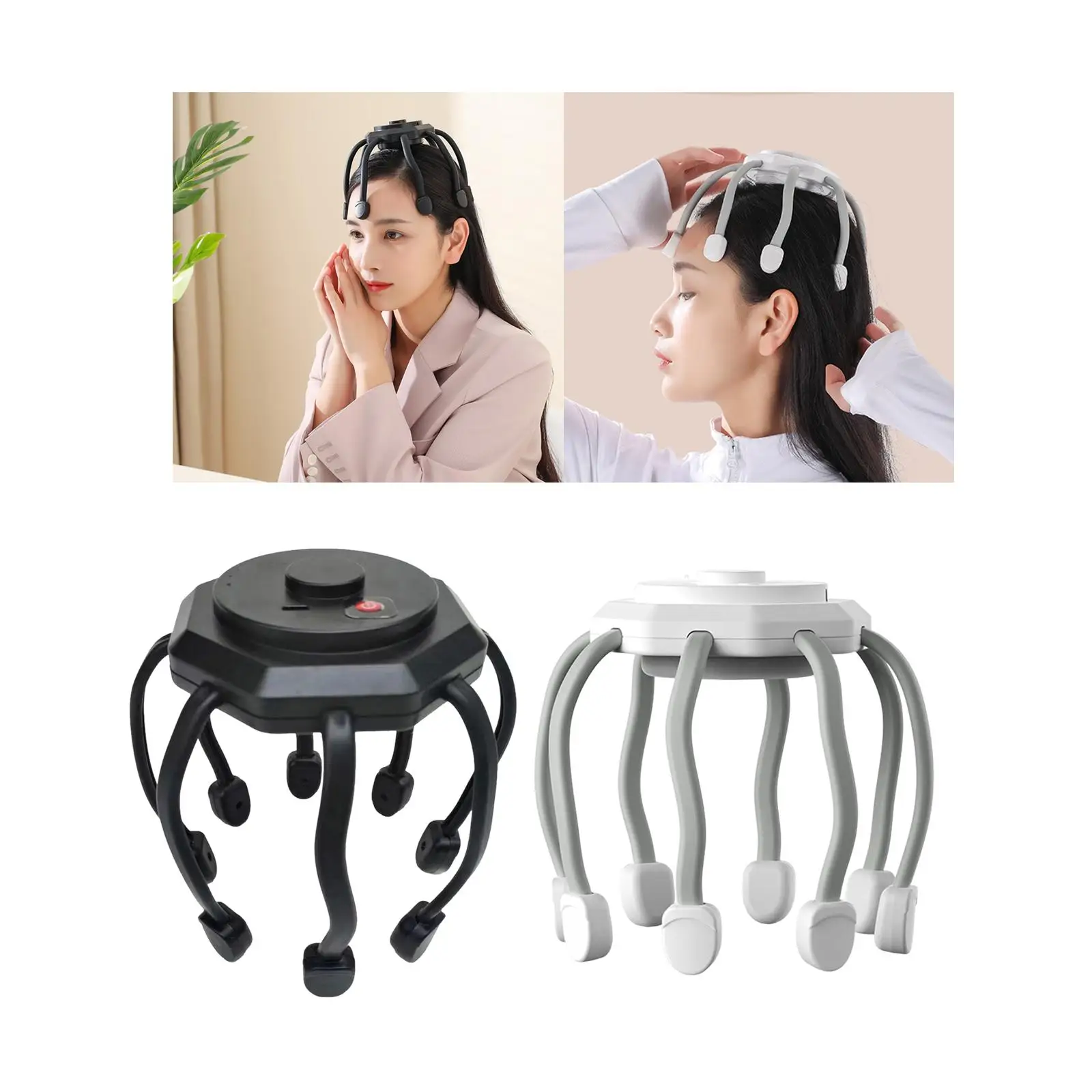 Head Massager Gift Rechargeable 3 Modes Head Massage Device for Deep ...