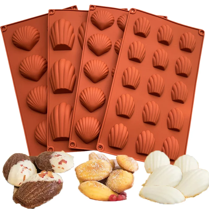 Nonstick-Madeleine-Silicone-Molds-Shell-Shape-Baking-Cake-Mold-Cookie ...