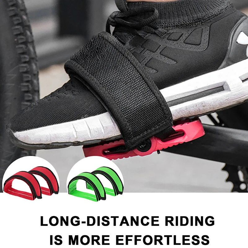 Bike Mtb Pedals Beam Foot With Cycling Fixed Gear Pedal Band Feet Set ...
