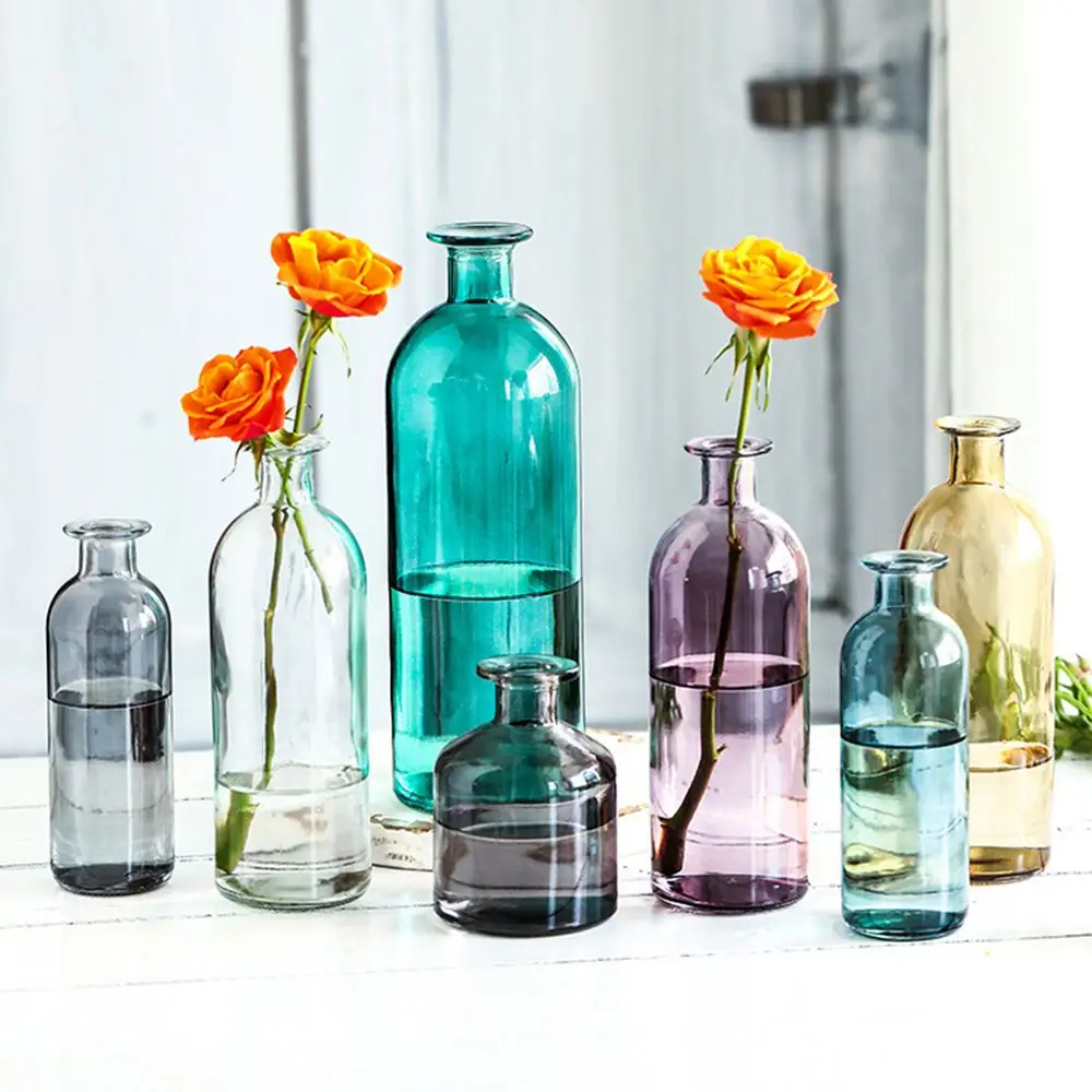 1-PCS-Transparent-Flower-Vase-Creative-Hydroponic-Plant-Glass-Bottle ...