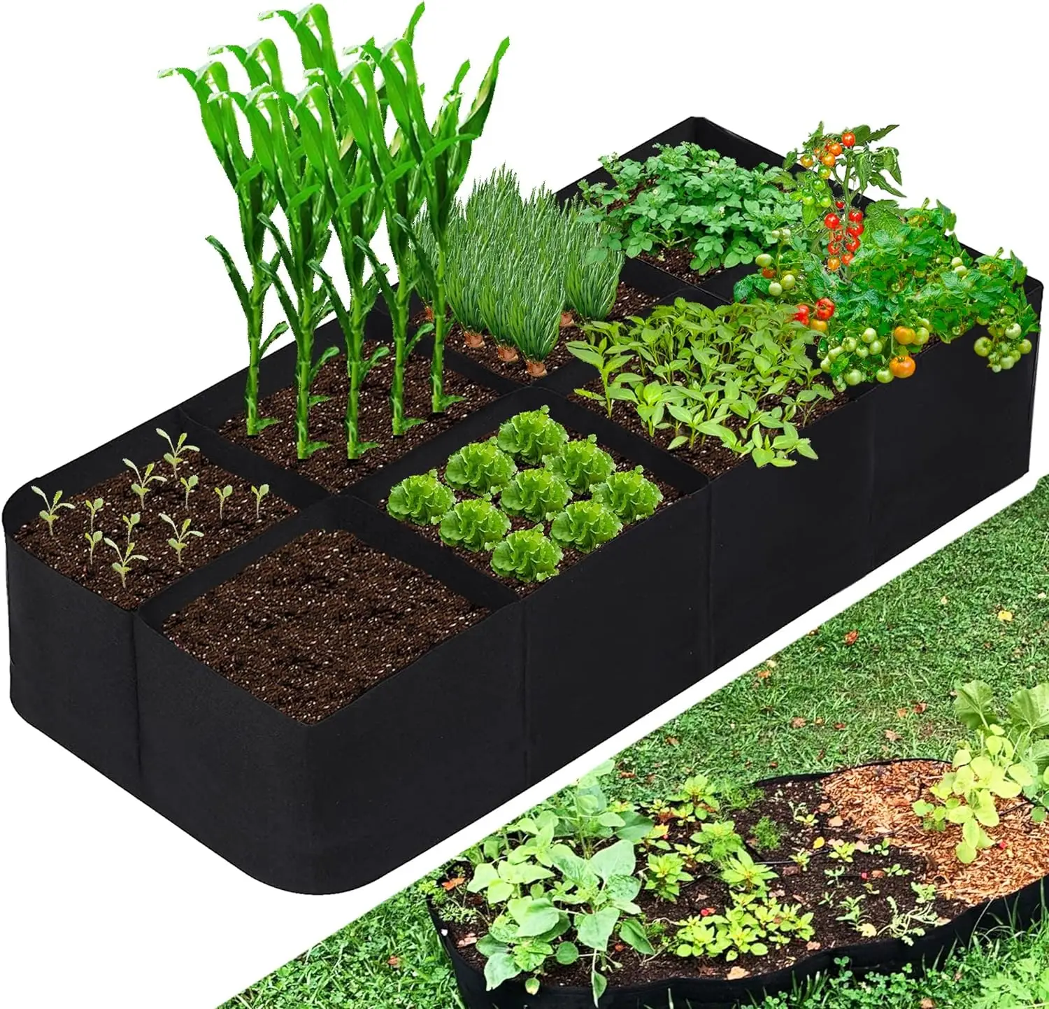 Garden Planting Grow Bag Portable Nursery Vegetable Container Giant ...