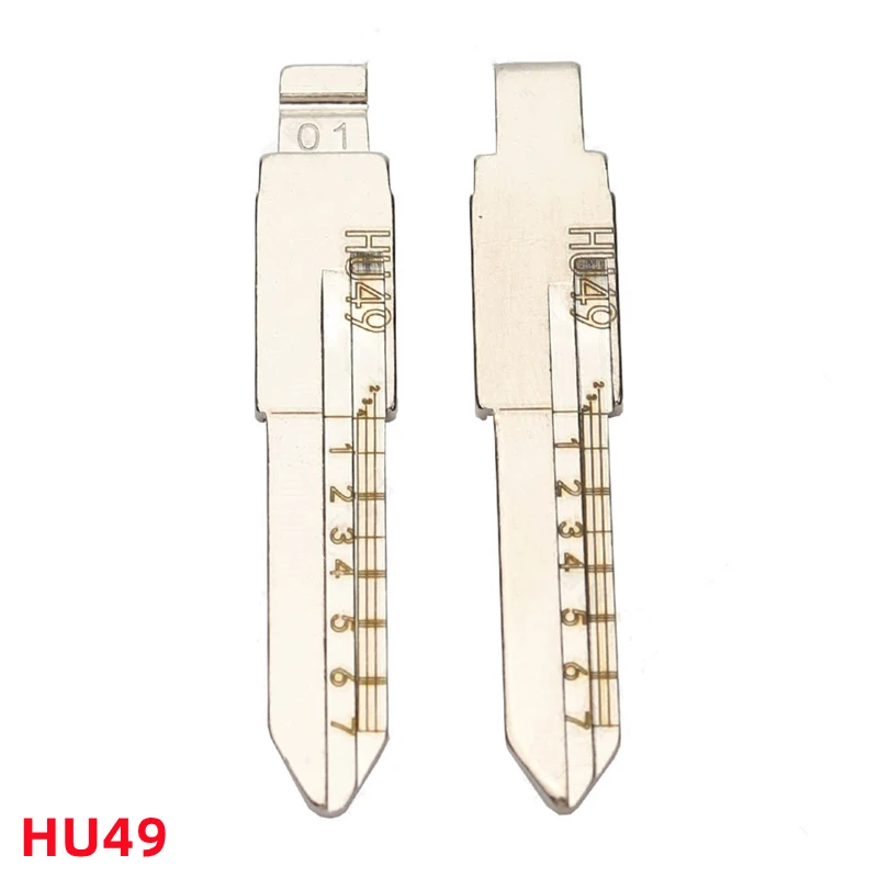 OEM-5Pcs-NO-1-HU49-Engraved-Line-Key-Blade-Blank-Scale-Shearing-Teeth ...