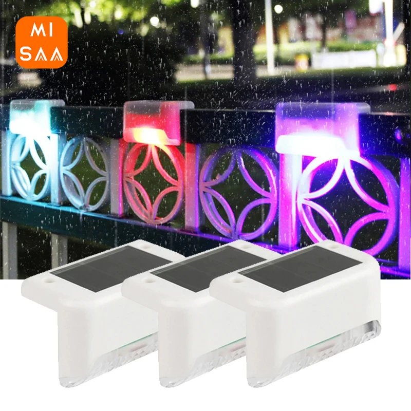 Solar LED Light Outdoors Garden Solar Stair Light Waterproof Courtyard ...