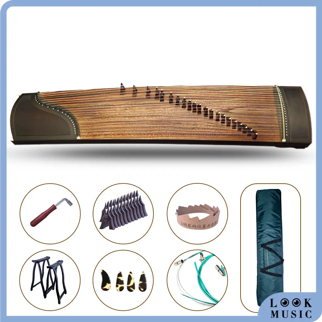 LOOK-21-Strings-Standard-Black-Sandalwood-Guzheng-Chinese-Zither-String ...