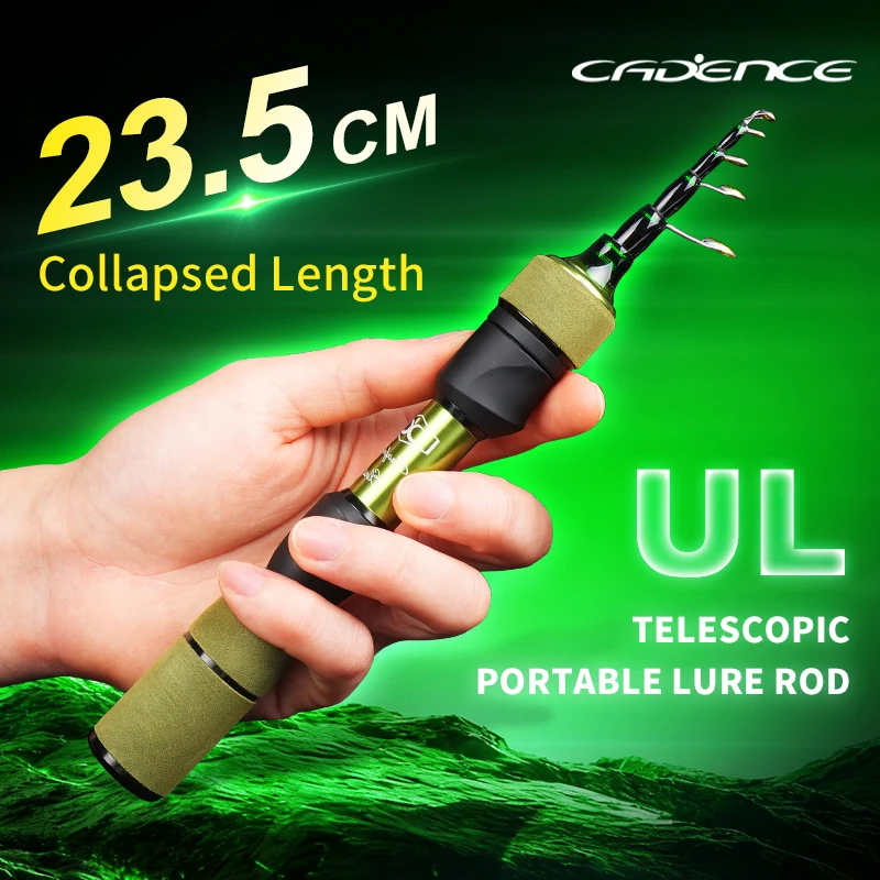Cadence Elves Telescopic Fishing Rod,Ultra-Portable Multi-Section UL ...
