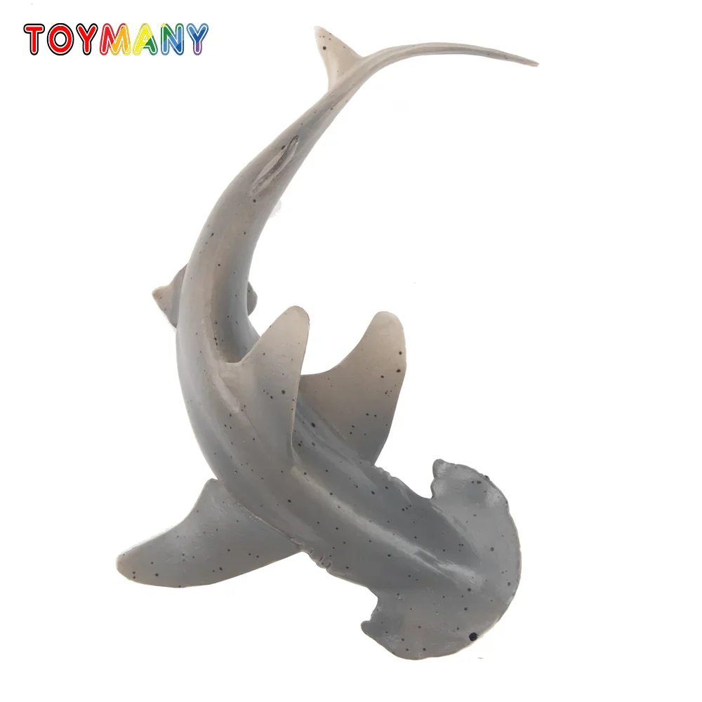Toymany Simulation Bonnethead Hammerhead Shark Ocean Animal Model Toy ...