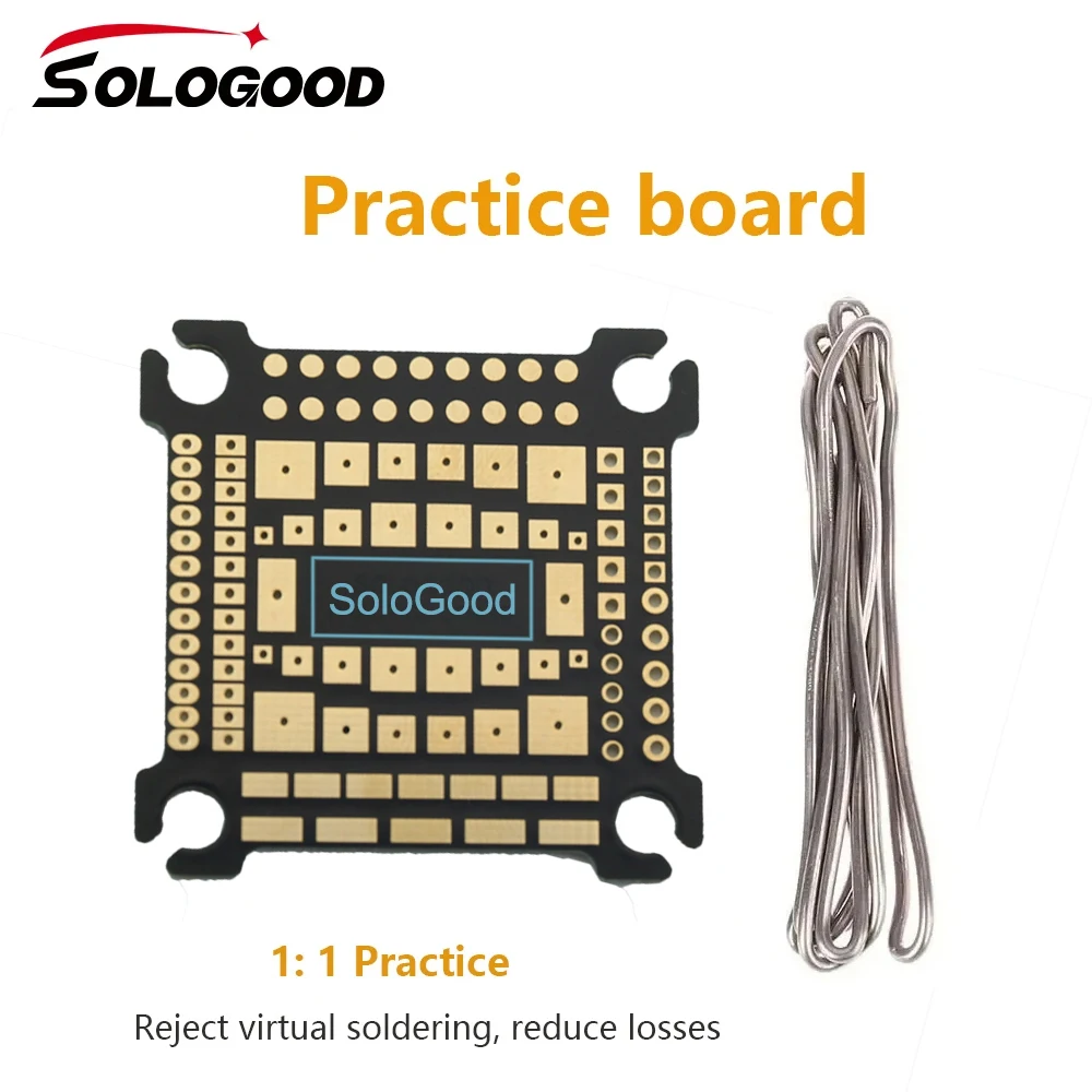 SoloGood Soldering Practice Board 30.5*30.5mm 1:1 FC reduction for FPV ...