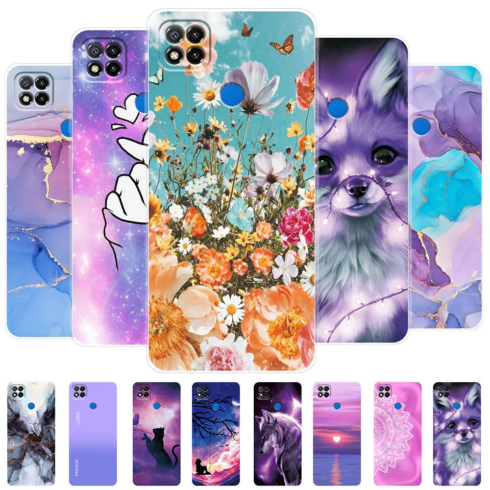 For Xiaomi Redmi 9C Case 9C NFC Back Cover Girls Fashion TPU Phone ...
