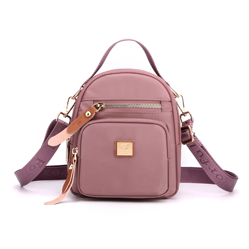 Small Women's Shoulder bag Nylon Female Handbag Girls Mini Travel Tote ...