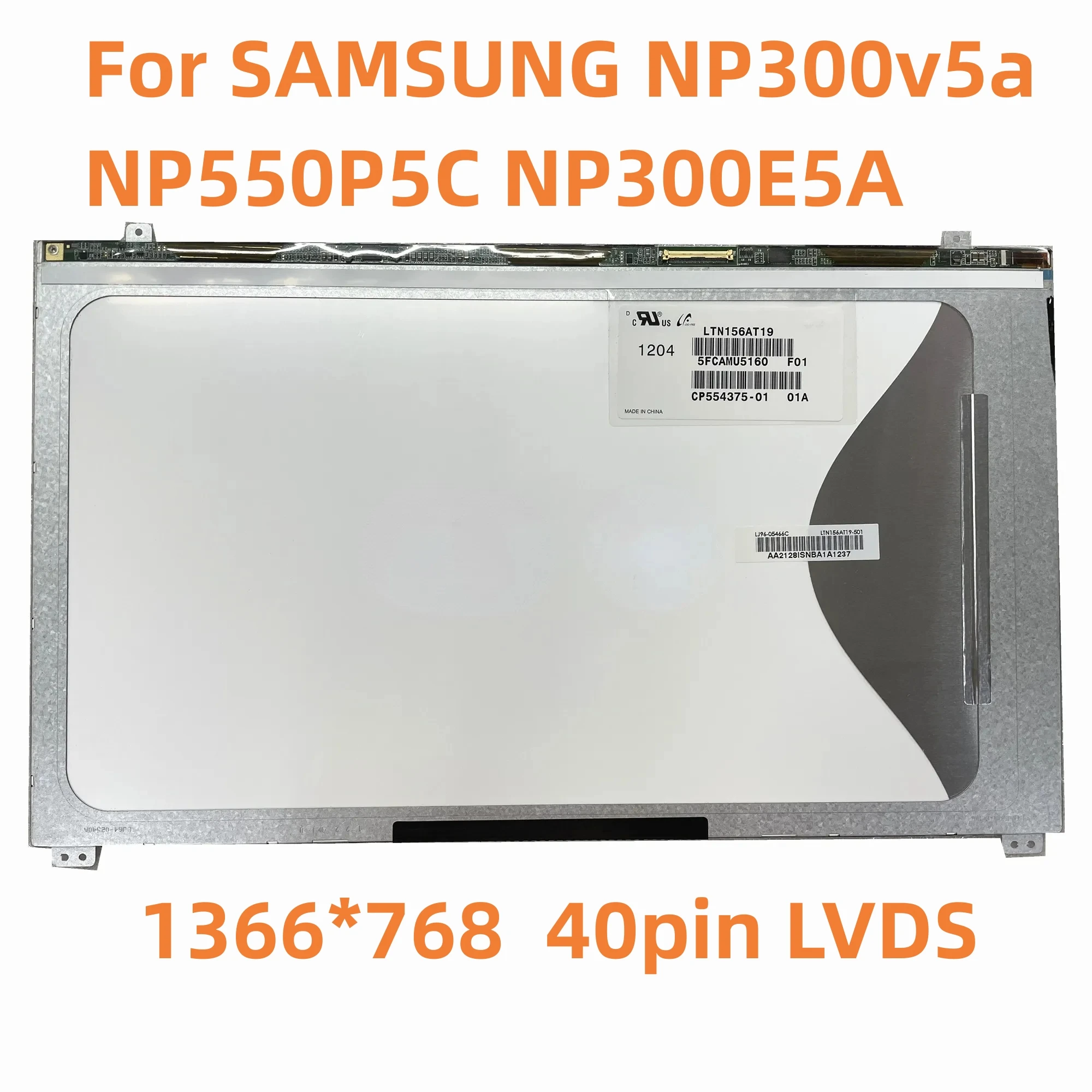 LTN156AT19 001 f01 501 801 ltn156at18 N156BGE L51 l52 l62 15.6 tela lcd ...