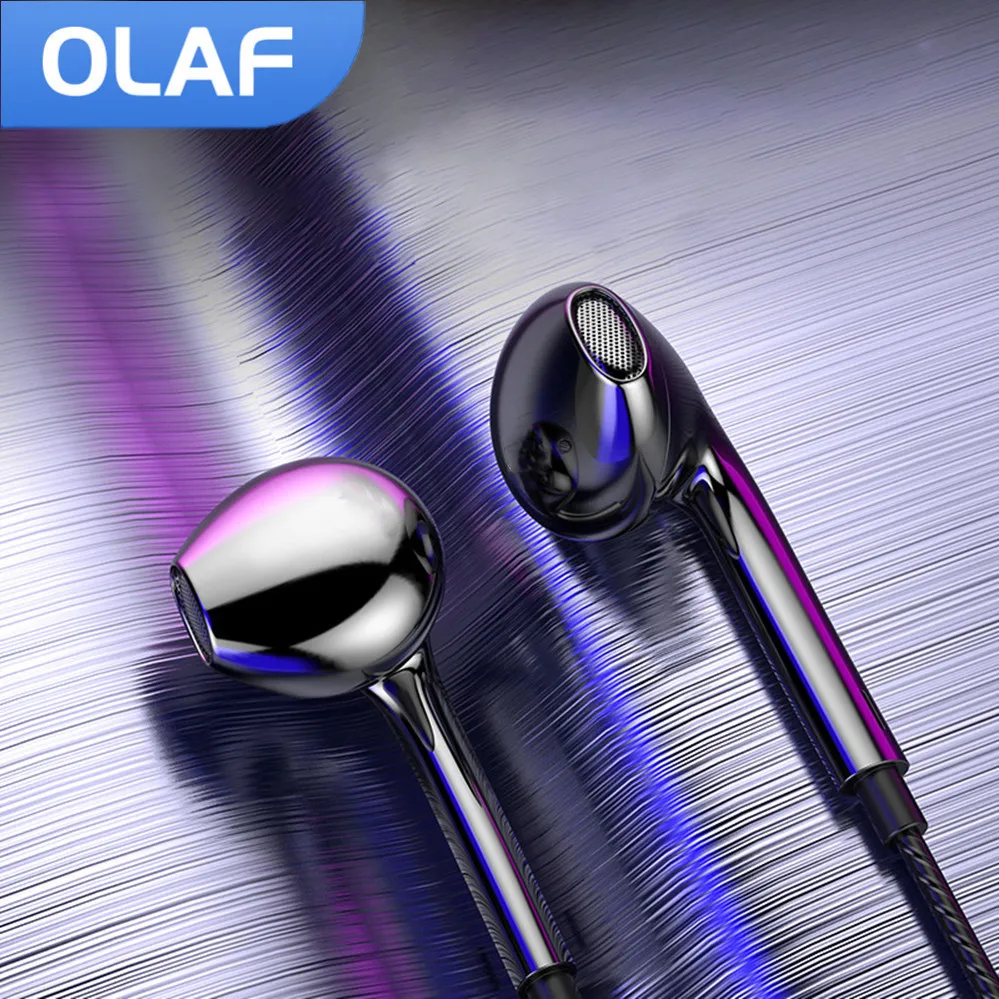 Olaf 3.5mm Wired Headphones In Ear Headset Wired Earphones With ...