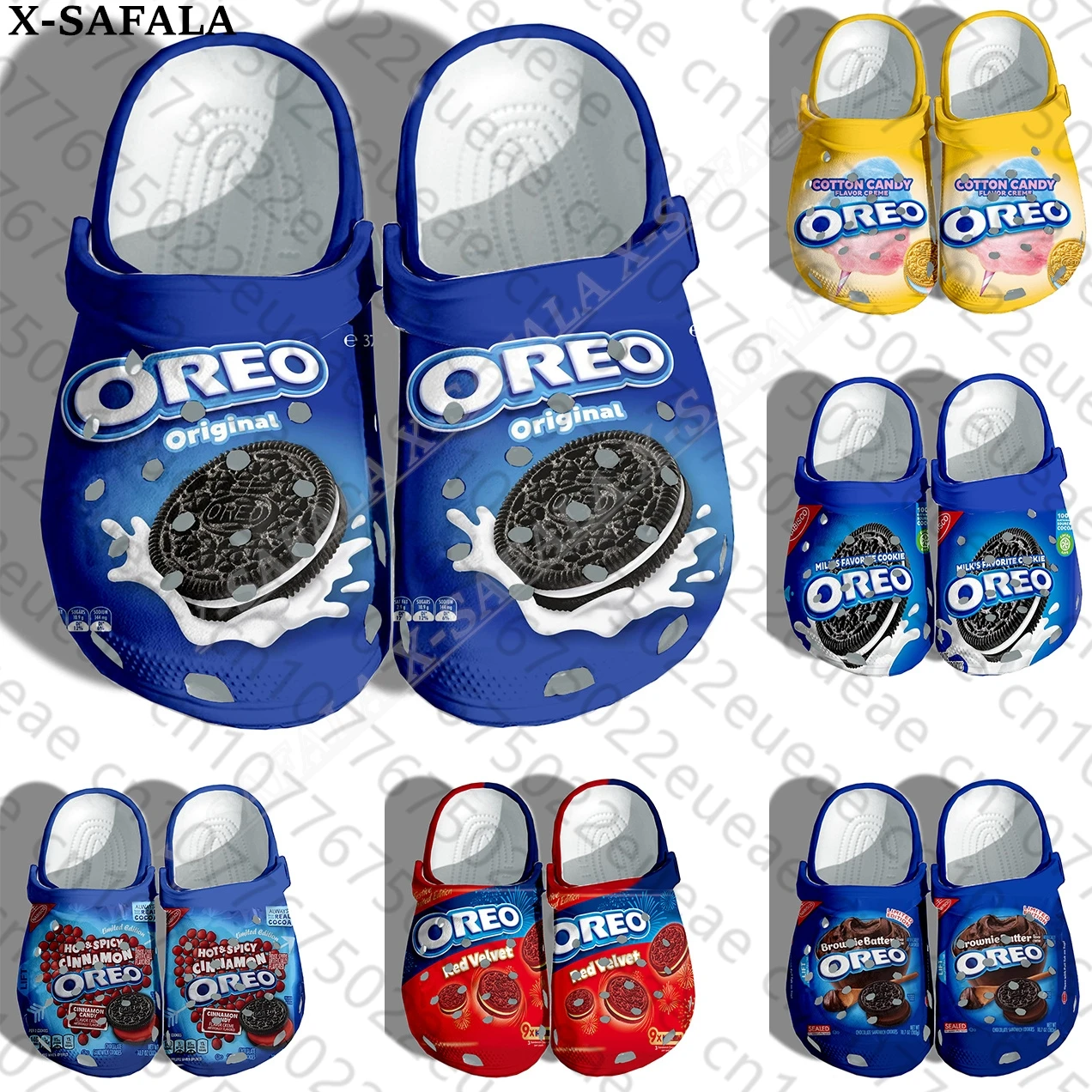 Funny-Snack-Oreo-Cookie-Dessert-3D-Print-Men-Women-Clogs-Slippers-Kid ...