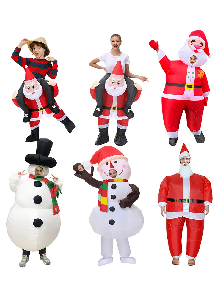 Santa-Claus-Christmas-Tree-Inflatable-Costume-For-Adult-Men-Women-Funny ...