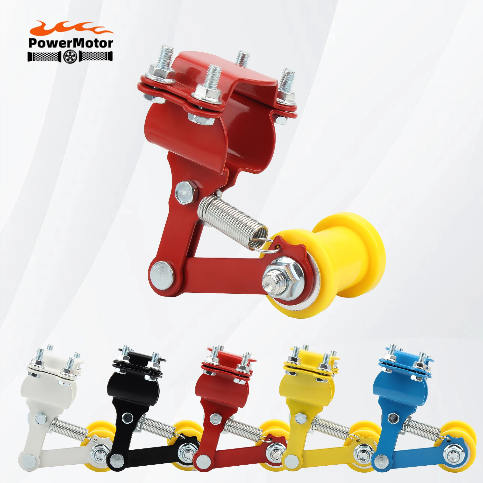 Universal Motorcycle Chain Adjuster with Guide Wheels ATV Electric Bike ...