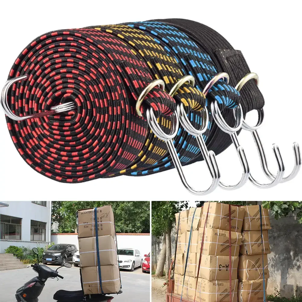 Motorcycle-Bicycle-Elastics-Rubber-Luggage-Rope-Cord-Hooks-Bikes-Rope ...