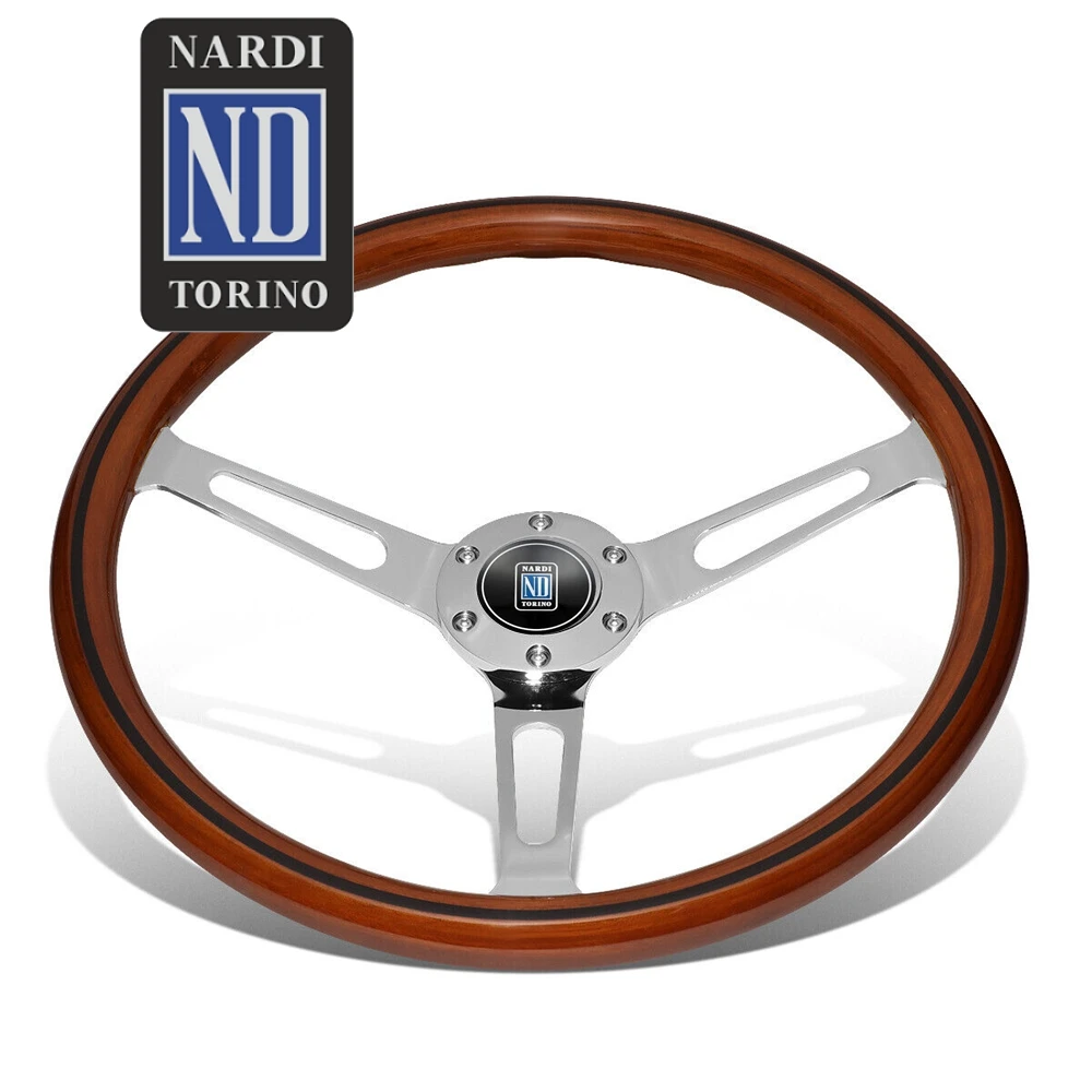 Volante-de-madera-cl-sico-Nardi-Universal-15-pulgadas-380MM-volante-de ...