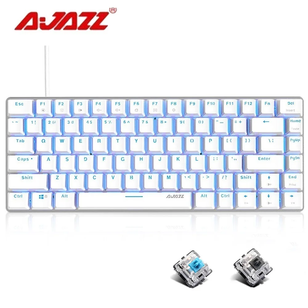 AK33-AJAZZ-Mechanical-Keyboard-82-Keys-Layout-Blue-Black-Switch-with ...