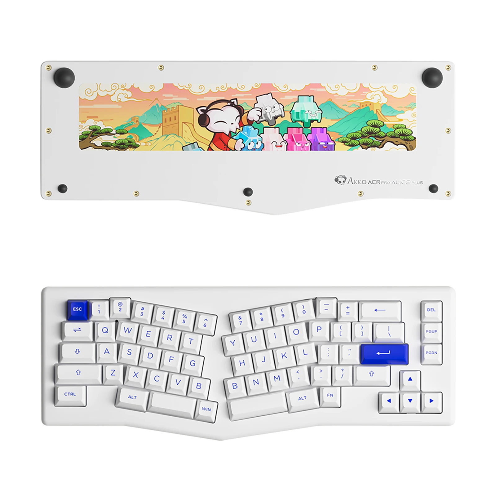 Akko Acr Pro Alice Plus 68-key Hot Swappable Split Wired Mechanical ...