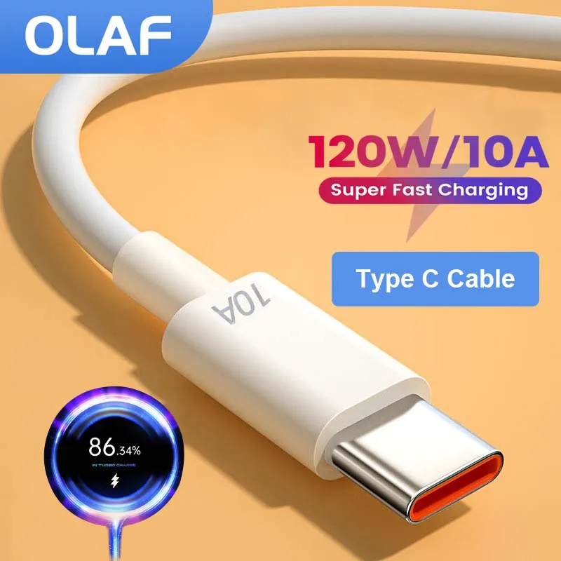10A Type C Fast Charging Cable 120W Cable Type C Wire For Xiaomi 12 11 ...