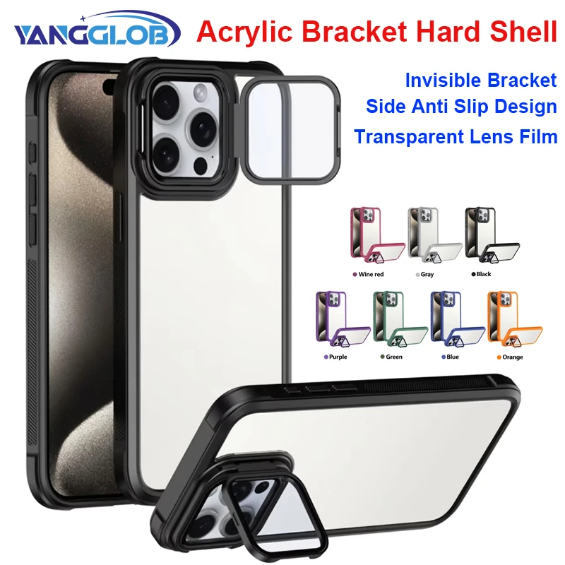 HD-Clamshell-Bracket-lens-Membrane-Phone-Case-for-iPhone-15-14-13-12-11 ...