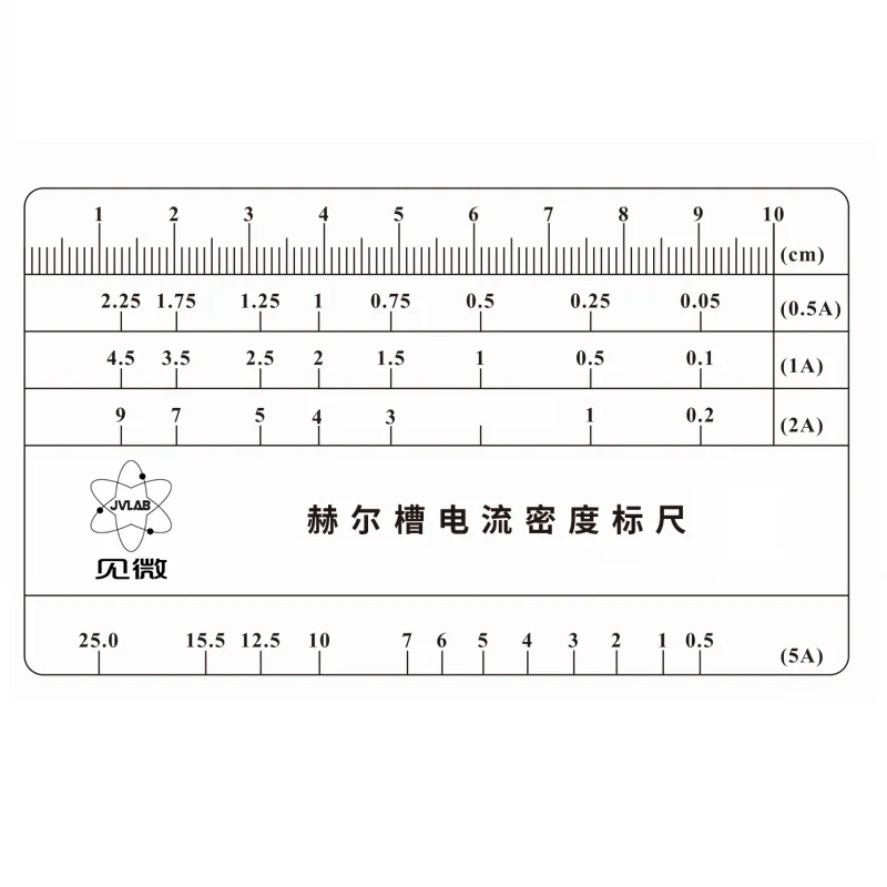 Hull Cell Scale Electric Current Density Ruler (ASD) Ampere Scale For ...