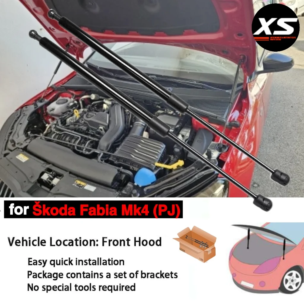 Hood Struts For Skoda Fabia Mk4 2021 2022 2023 2024 Front Bonnet Modify ...
