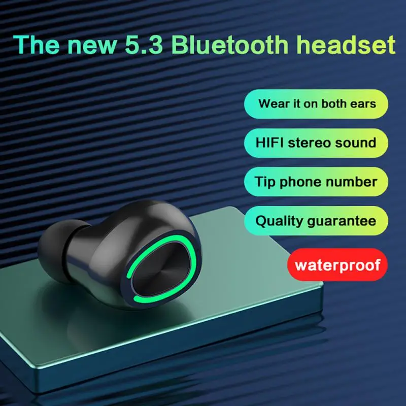 Auriculares inalámbricos con Bluetooth 5,3, miniaudífonos TWS, intrauditivos individuales ...