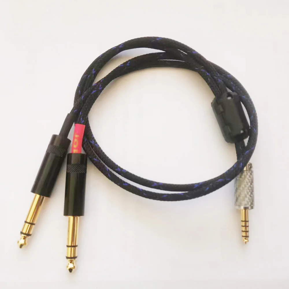 TRS 밸런스드 Y 스플리터 오디오 케이블, HIFI 4.4MM 수 4.4, 듀얼 6.5MM 수, 1/4 인치, 2x6.35 ...