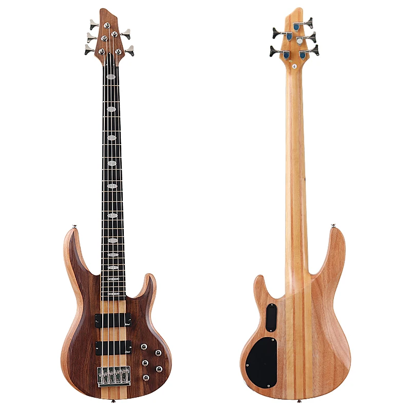 Active-5-String-Neck-Through-Electric-Bass-Guitar-43-Inch-Solid-Okoume ...