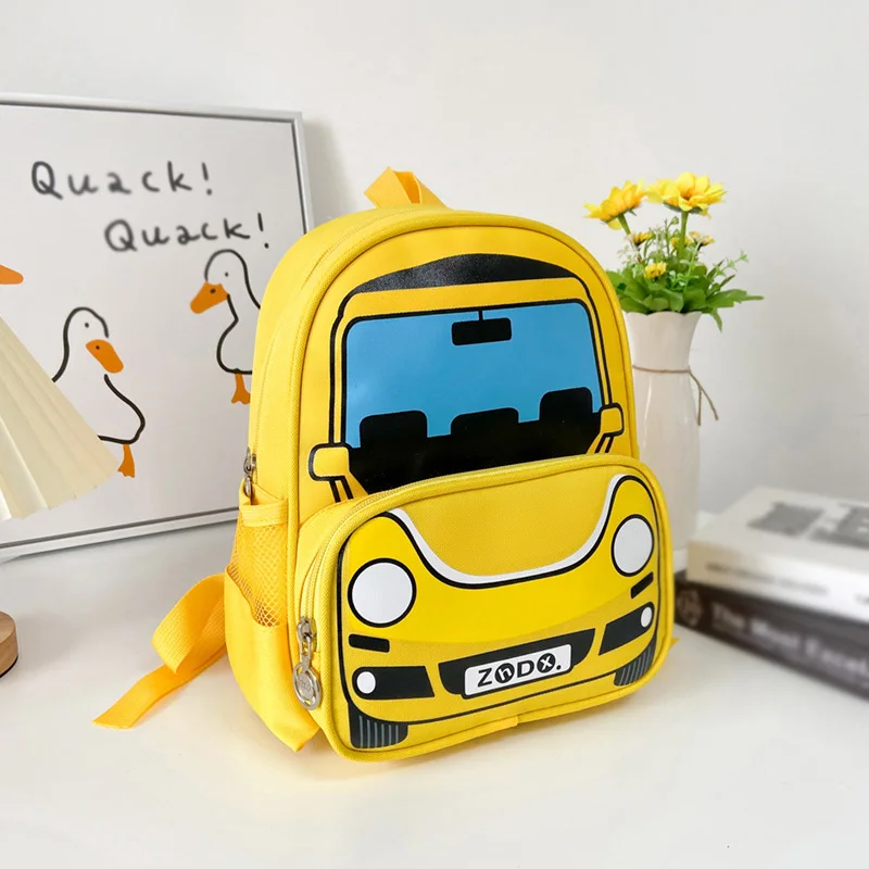 Children-Cartoon-Car-Shape-Backpacks-for-Teenager-Cute-Kindergarten ...