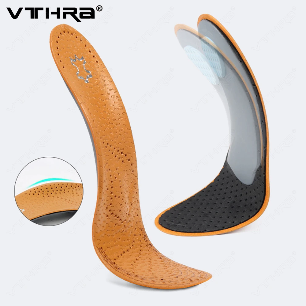 Orthotic insole Leather orthotics Insoles for Flat Foot Arch Support ...