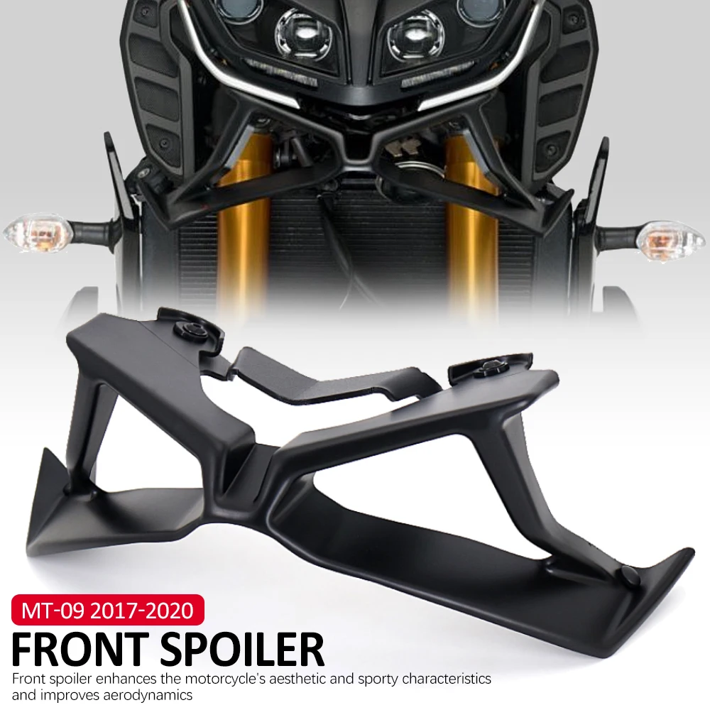 Motorcycle Accessories Black Naked Front Spoiler Winglet Aerodynamic ...