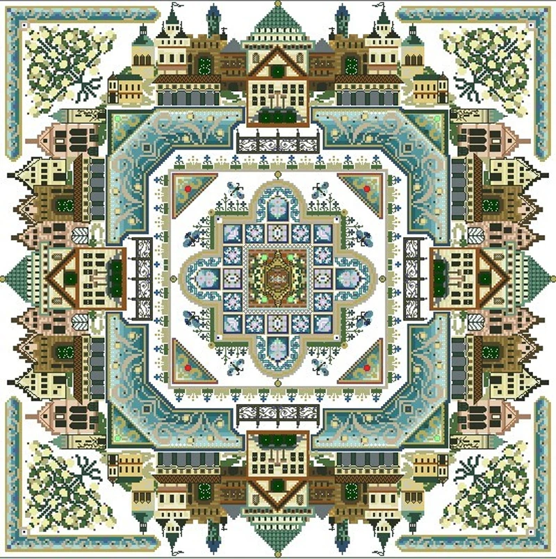 2022-Gold-Collection-Embroidery-Medieval-Mandala-Cross-Stitch-Kits ...