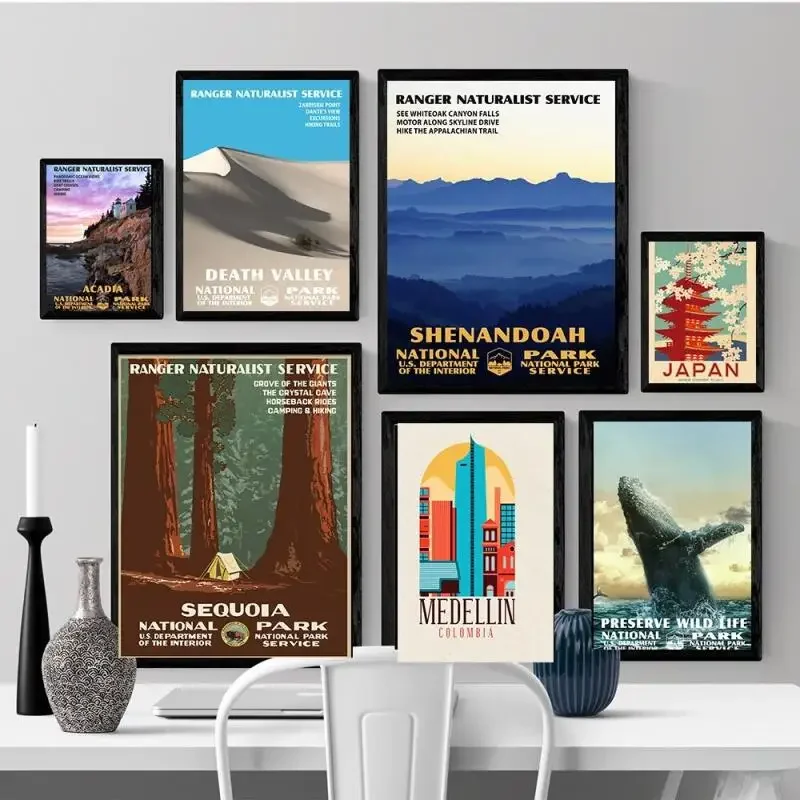 World-National-Park-Travel-Poster-Natural-Landscape-Modern-Canvas ...