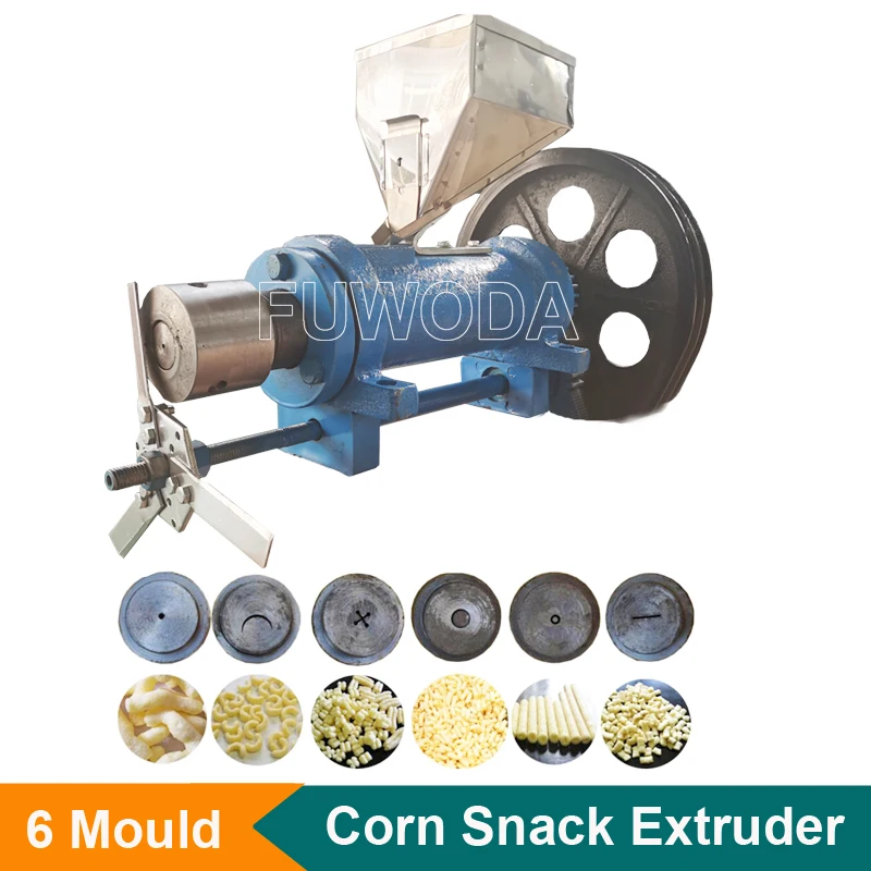 40KG-H-With-6-Mold-Corn-Snack-Food-Extruder-Rice-Puff-Corn-Puff ...