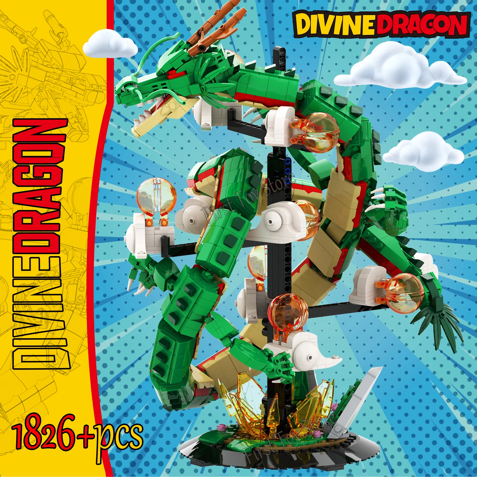 Creative-Expert-Ideas-Shenron-Seven-Dragon-Balls-Anime-Action-Figures ...